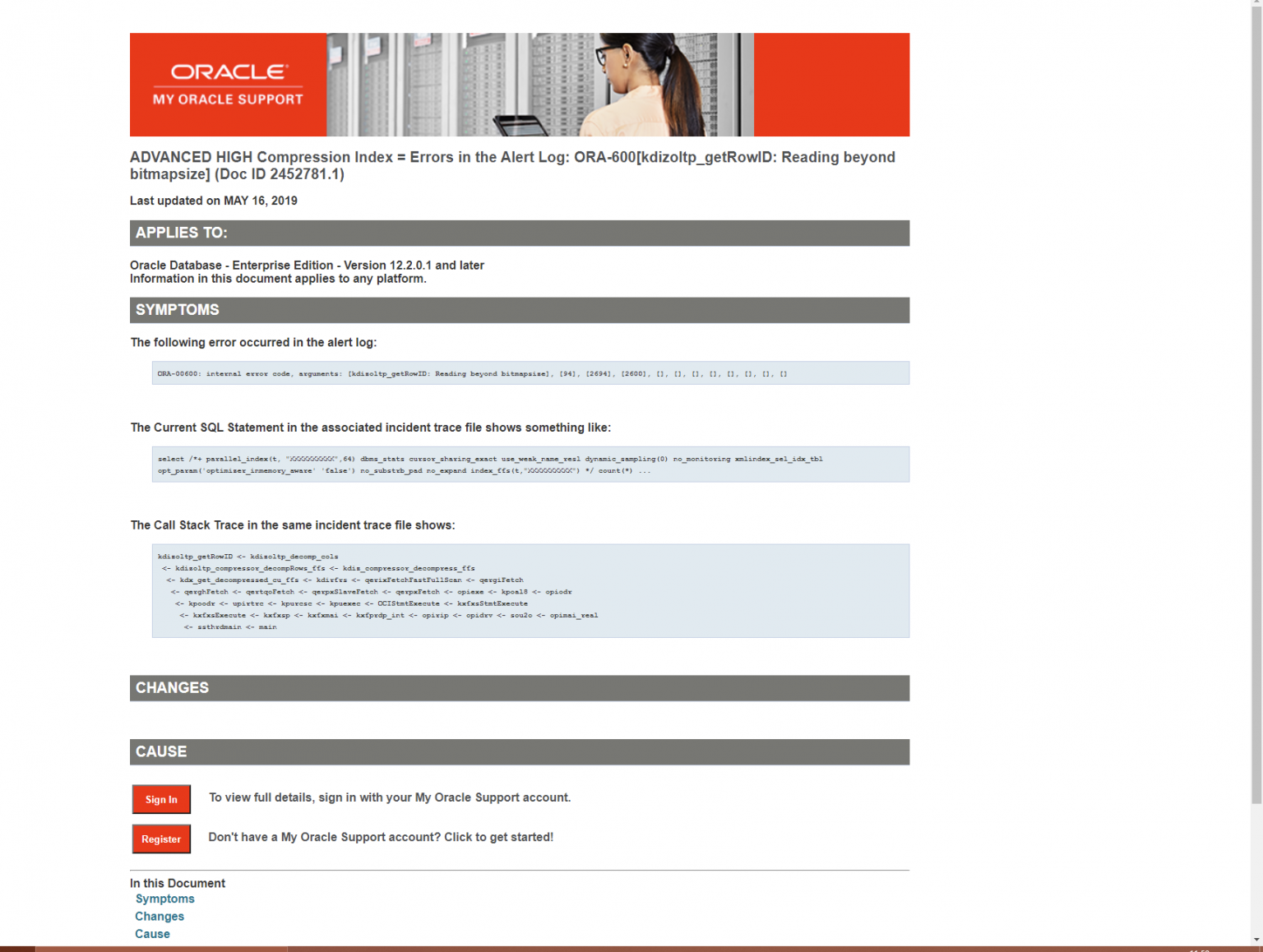 My Oracle Support Keyword Oracle Miguel Anjo Blog